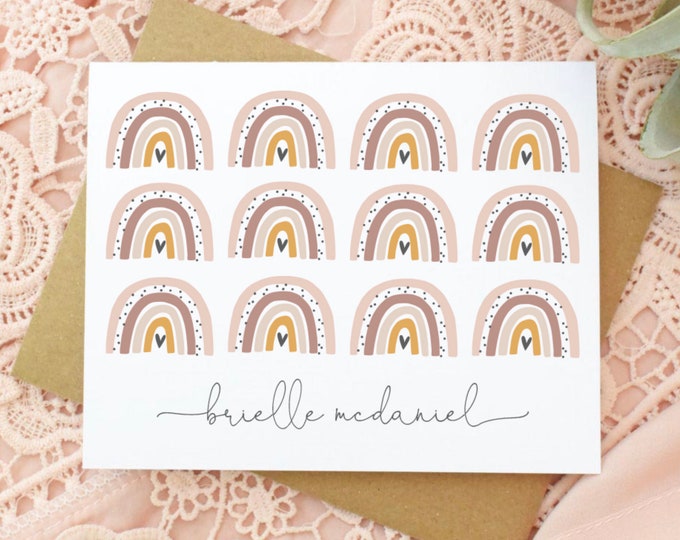 Calligraphy Stationary Personalized Stationery Set Custom - Etsy