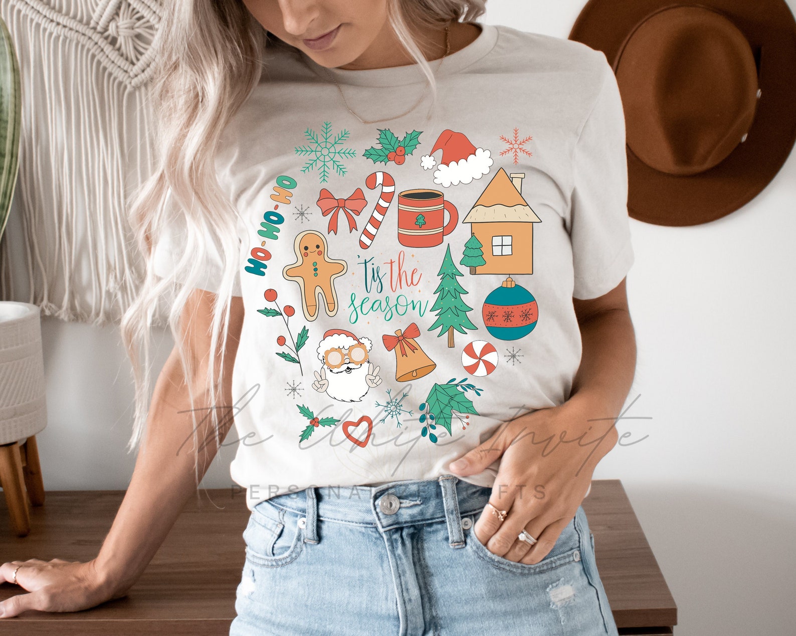 Ready to Press Christmas Screen Print Transfer, Santa Heat Transfer for ...
