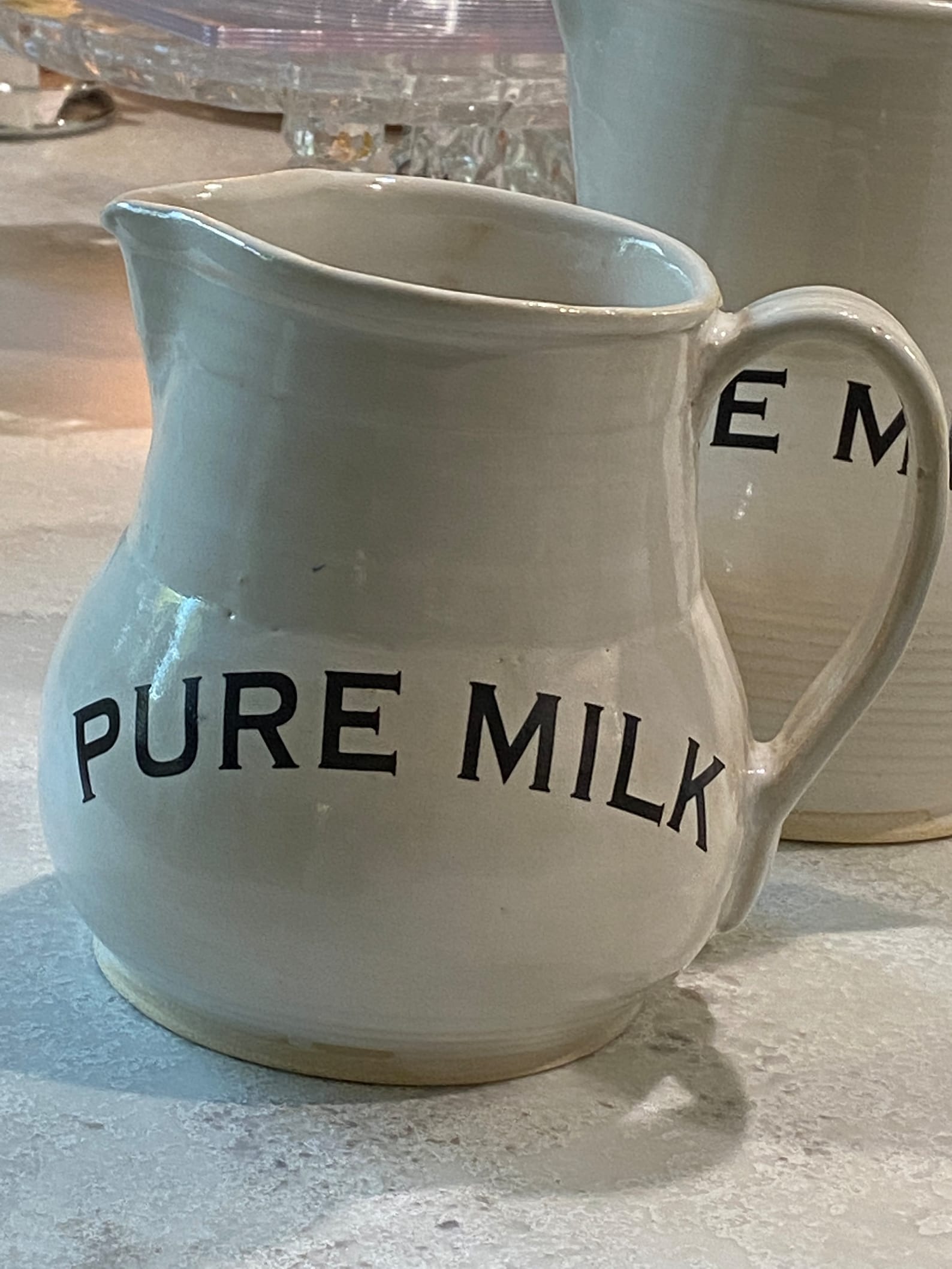 White Stoneware PURE MILK Pitcher-pmpt6\5\0g - Etsy