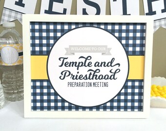 Temple & Priesthood Preparation Meeting Banner: LDS Primary | Etsy