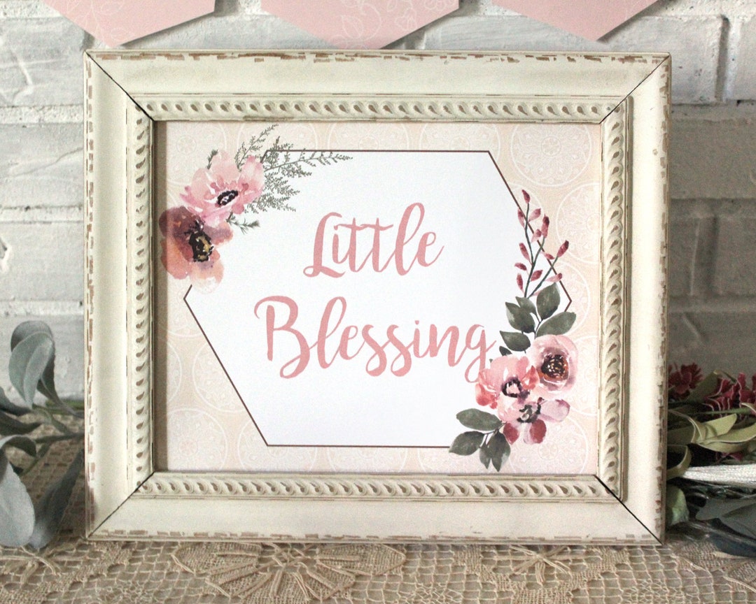 LDS Baby Blessing Sign Printable for BOHO Girl: Little Blessing - Baby ...