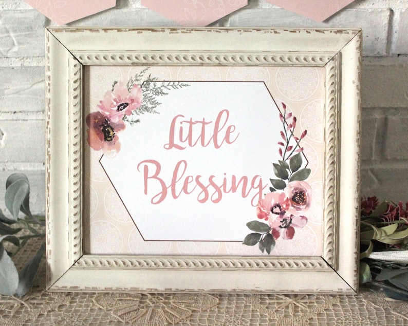 LDS Baby Blessing Sign Printable for BOHO Girl: Little - Etsy