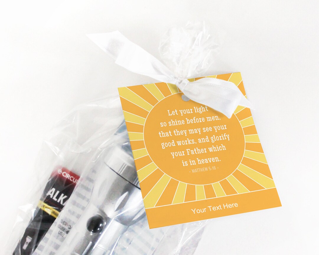 LDS Primary Birthday Gift Idea for Flashlight, Nightlight, Glow Stick ... LDS Primary Birthday Gift Idea for Flashlight, Nightlight, Glow Stick ...