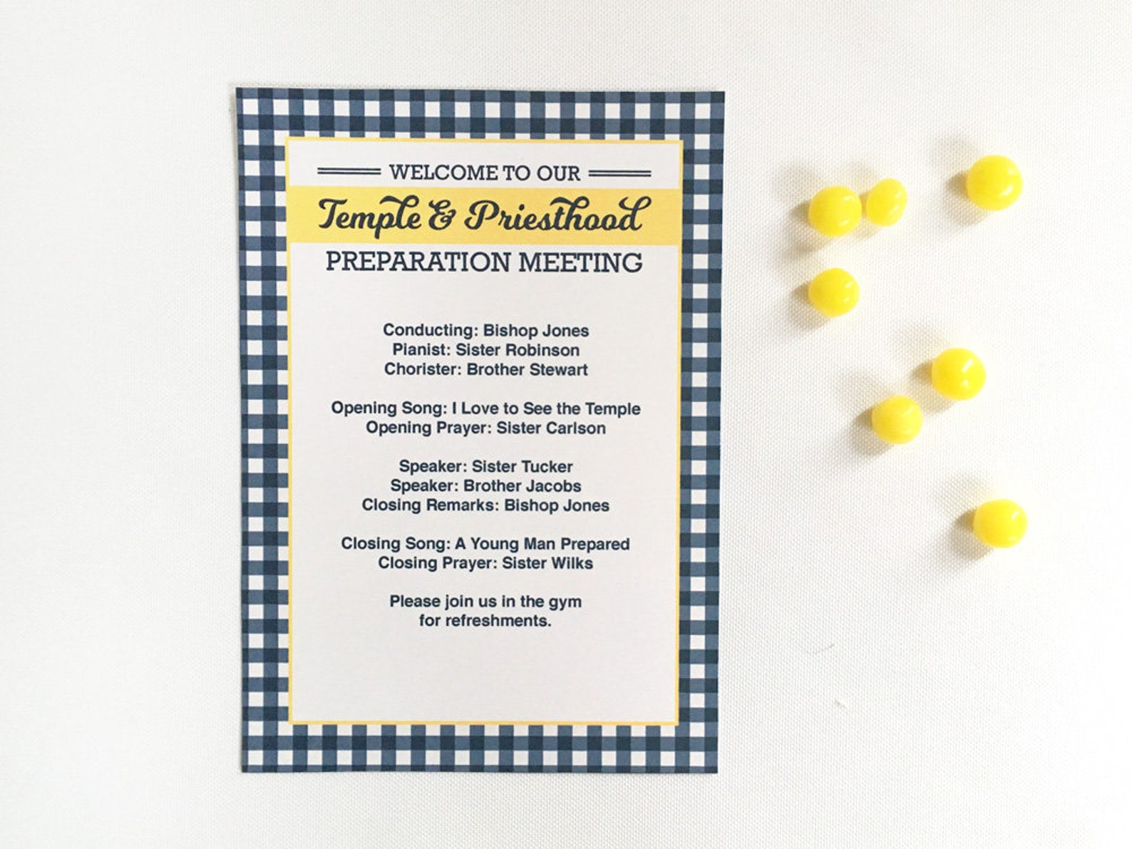 Temple and Priesthood Preparation Meeting Preview EDITABLE Program ...