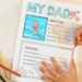 Father's Day Questionnaire Printable Gift: All About Dad Survey - Fill ...