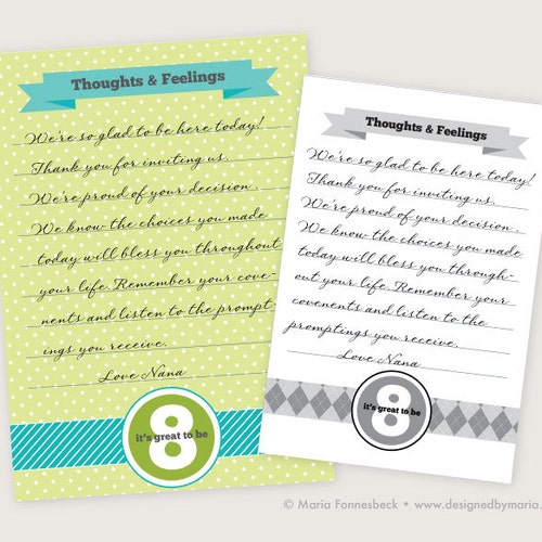 LDS Baptism Testimony Cards Printable: Rainbow Design - Etsy