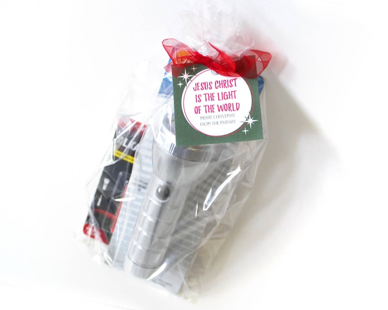 LDS Primary Christmas Gift Tag - Light of the World - Present Idea With ...