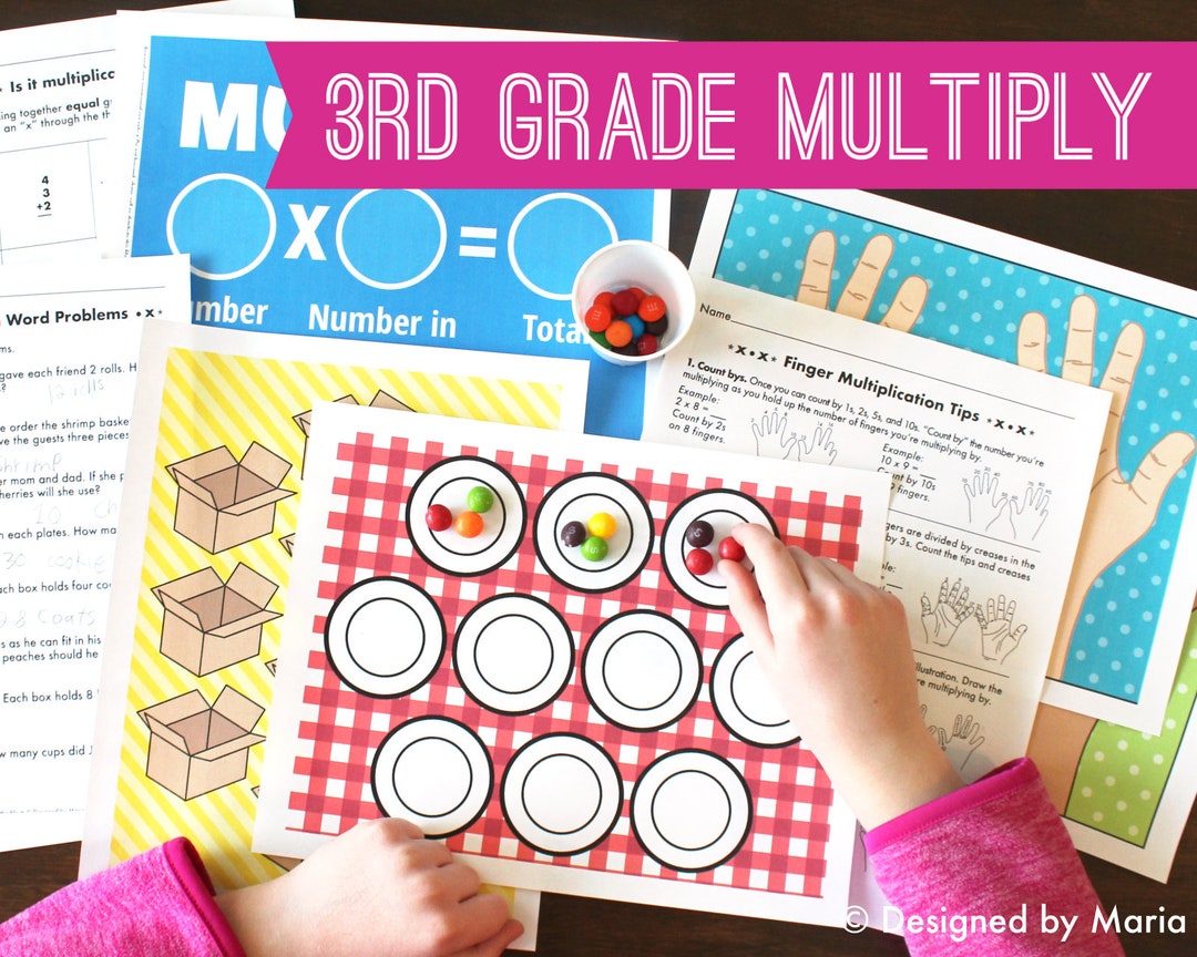 Teaching Multiplication Set for 3rd Grade Multiply: Concrete, Pictorial ...