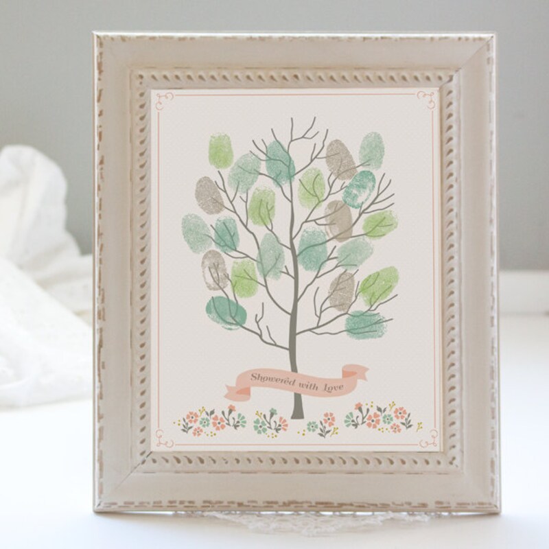 Thumbprint Tree - Etsy