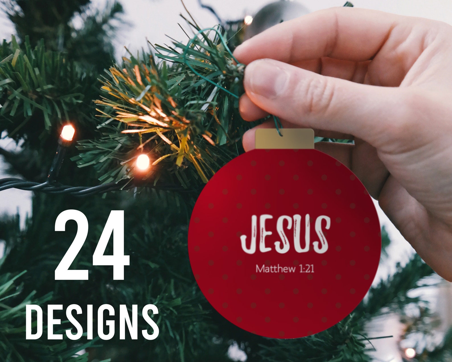 24 Names of Christ Printable Advent Ornaments for LDS Primary Christmas ...