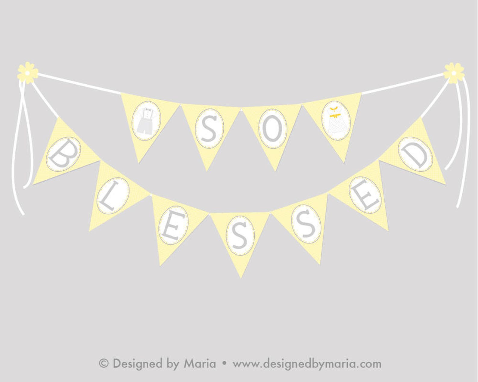 Baby Blessing Banner Printable: Boy and / or Girl Infant - Etsy
