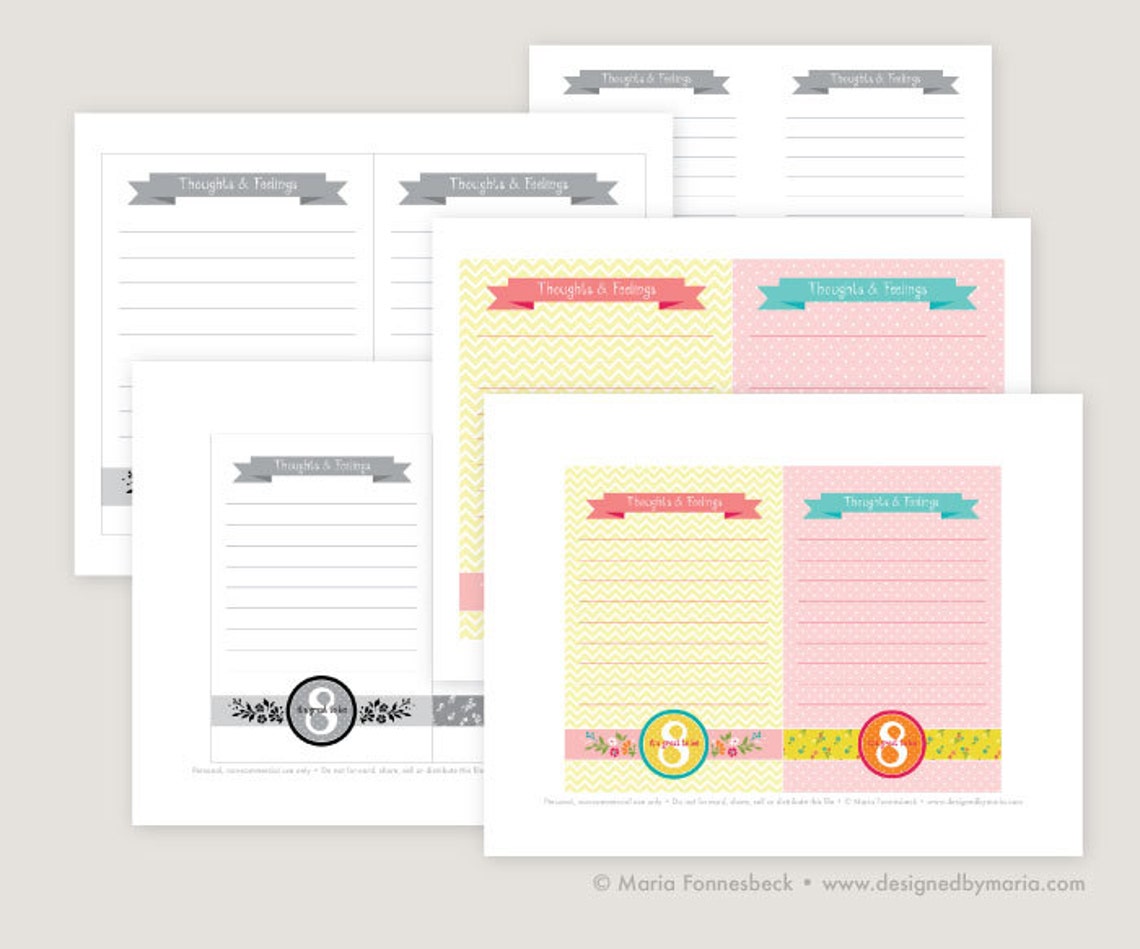 LDS Baptism Testimony Cards Printable: Floral Design Guests - Etsy