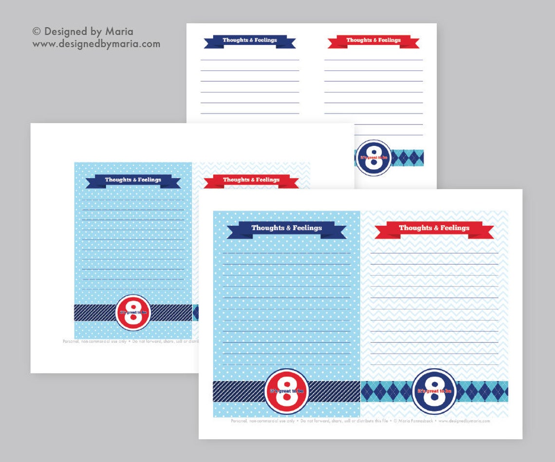 LDS Baptism Testimony Cards Printable: Red and Blue Guests - Etsy