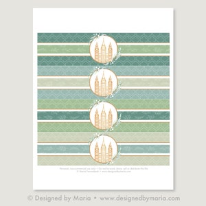 LDS Temple Water Bottle Wraps Printable: Wrappers for Instant Download ...