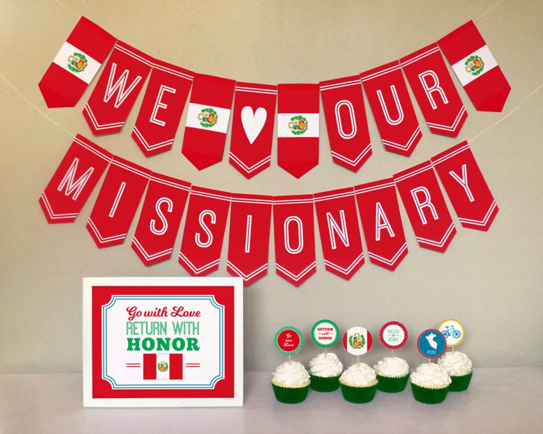 LDS Peru Mission Farewell Party Printable Set: Missionary Party Kit ...