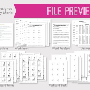 Teaching Multiplication With Flashcards for 3rd Grade Times Table ...