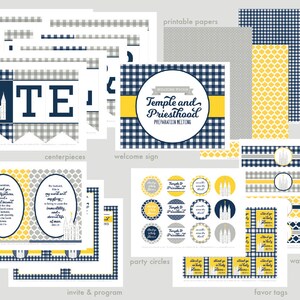 Temple and Priesthood Preparation Meeting Party Printable Set LDS Party ...