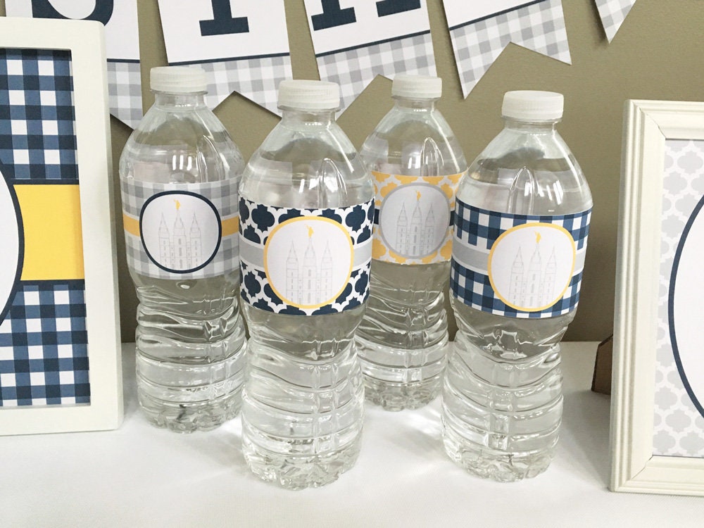 LDS Temple Water Bottle Wraps Printable: Wrappers for Instant Download ...