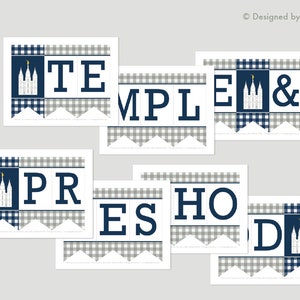 Temple & Priesthood Preparation Meeting Banner: LDS Primary Advancement ...