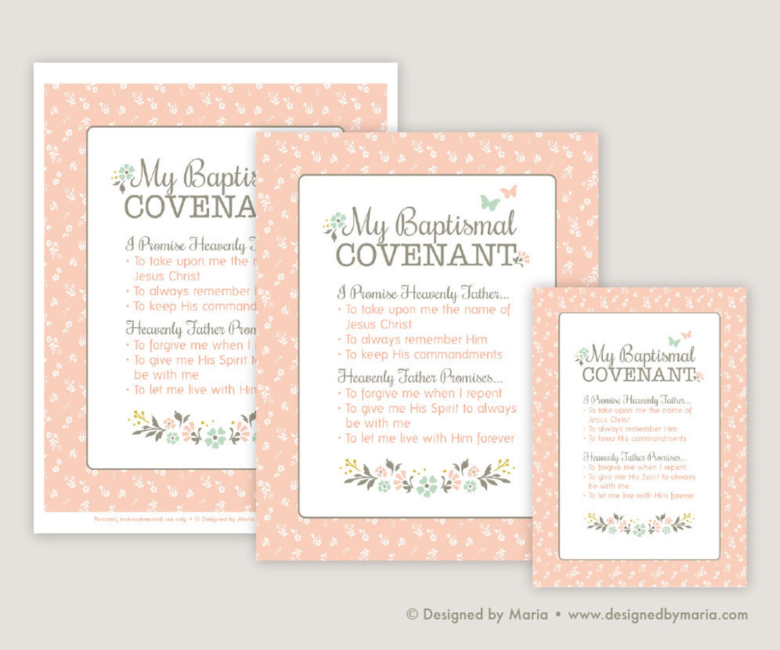 LDS Baptismal Covenant Printable Art Sign: Latter-day Saint - Etsy