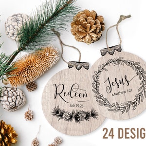 24 Names of Christ Printable Advent Ornaments for Christmas Gift ...