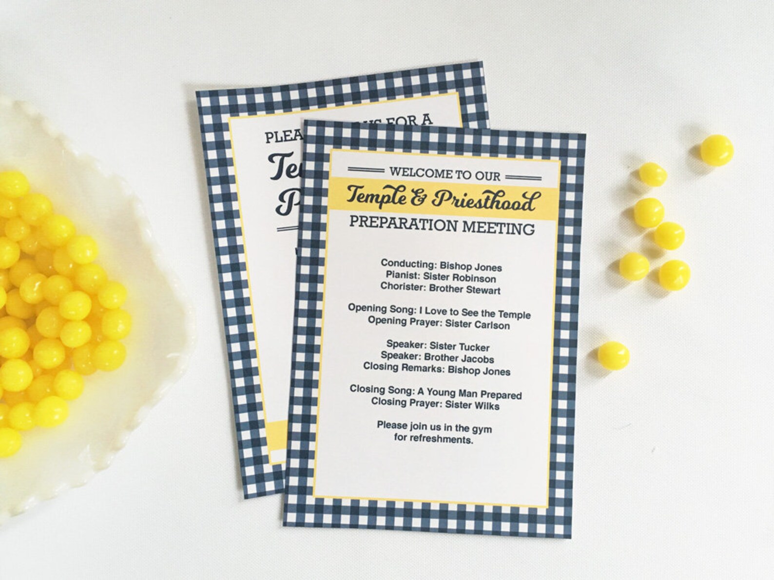 Temple and Priesthood Preparation Meeting Party Printable Set LDS Party ...