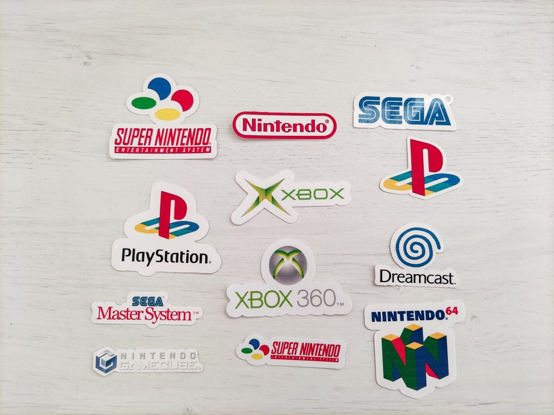 Retro Gaming Vinyl Stickers Logo Stickers Sega Dreamcast - Etsy UK