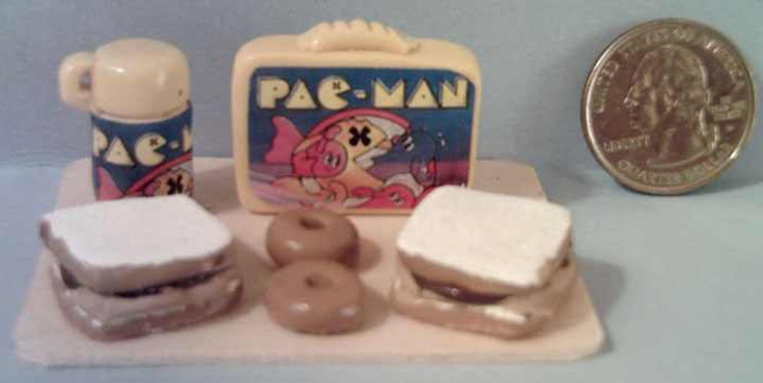 1/6 Scale Vintage Style Pacman Lunch Box Set - Etsy