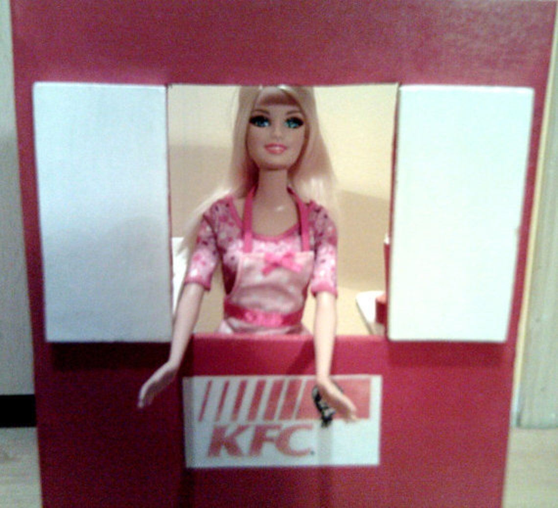 1/6th Scale Doll KFC Restaurant Drive Thru Playset - Etsy