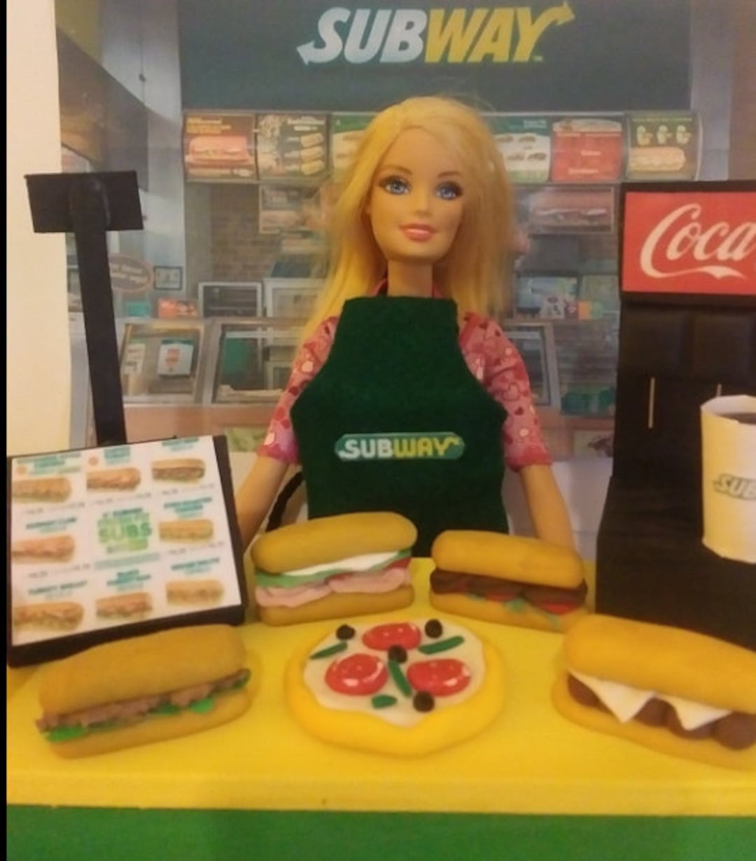 1/6th Scale Doll Subway Counter Playset - Etsy