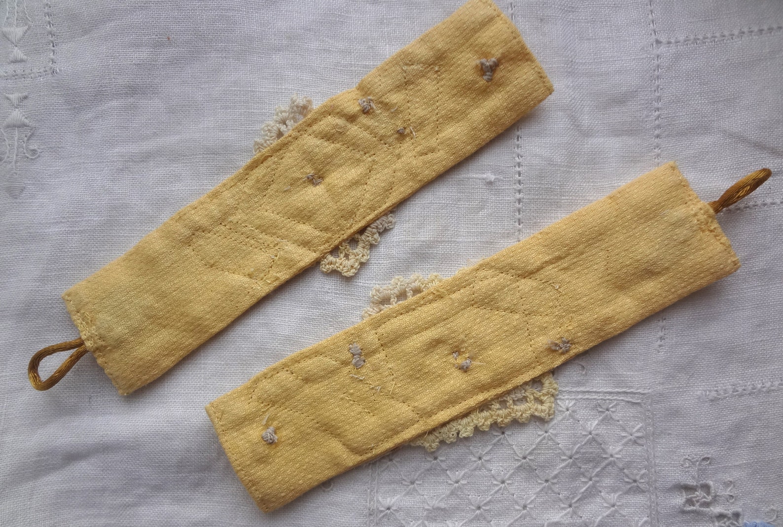 Fabric Wrist Cuffs Set of 2 From Upcycled Repurposed Vintage - Hope ...