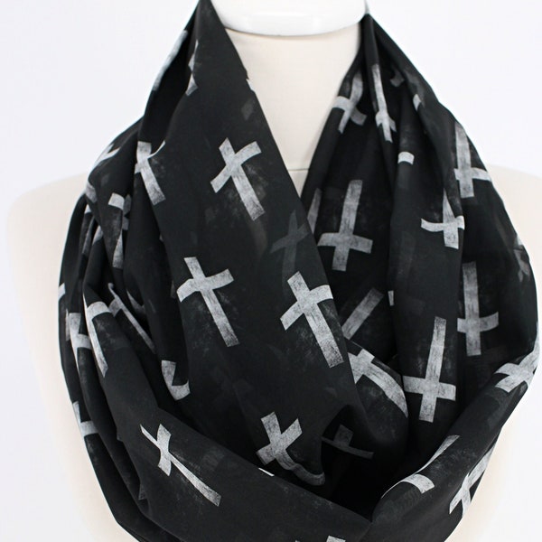 Cross Infinity Scarf - Etsy