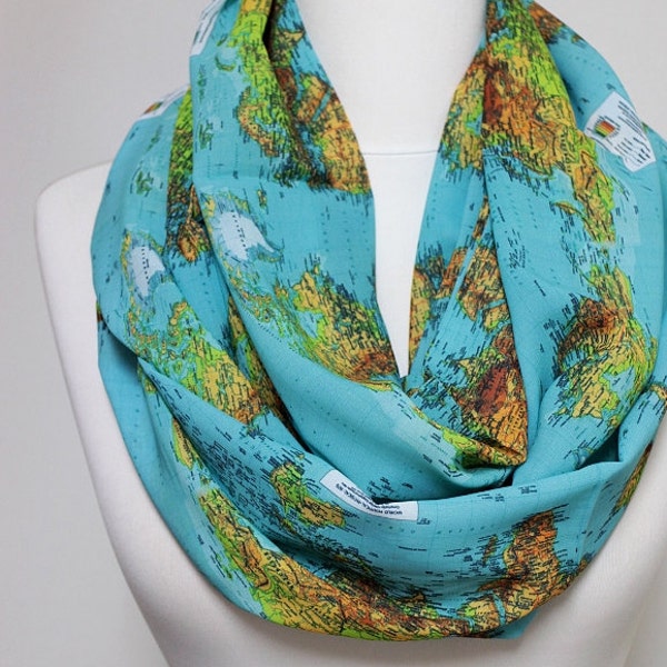 Map Scarf - Etsy