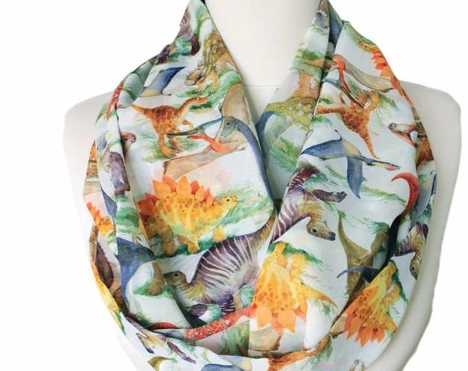 Prehistoric Age Dinosaurs Infinity Scarf Circle Scarf Loop | Etsy