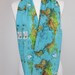 World Map Scarf Infinity Scarf Scarves Loop Scarf Gift for Her - Etsy