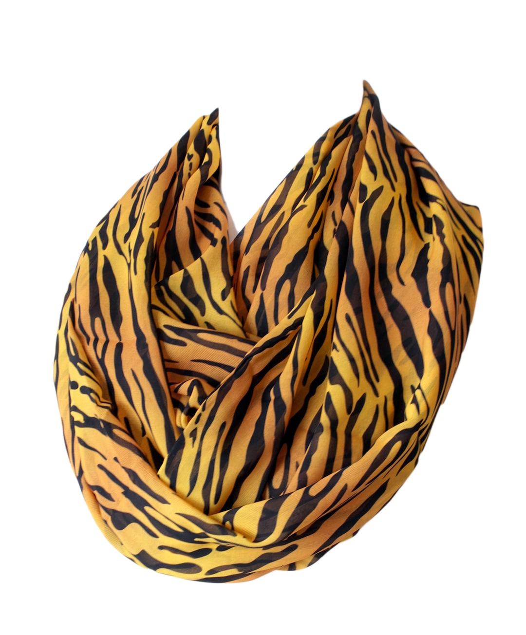 Tiger Skin Pattern Infinity Scarf Animal Scarf Loop Scarf Circle Scarf ...