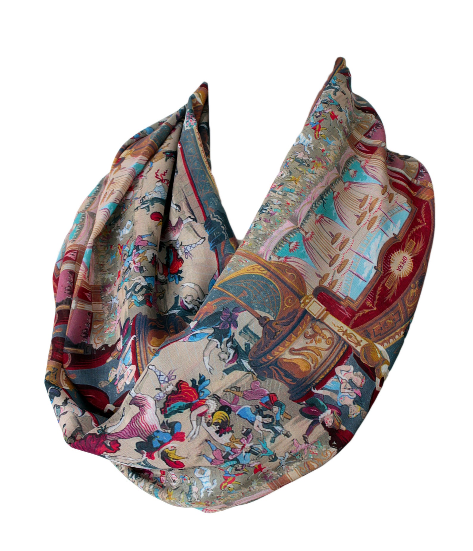 Opera Theater Infinity Circle Scarf Spring Fall Summer - Etsy
