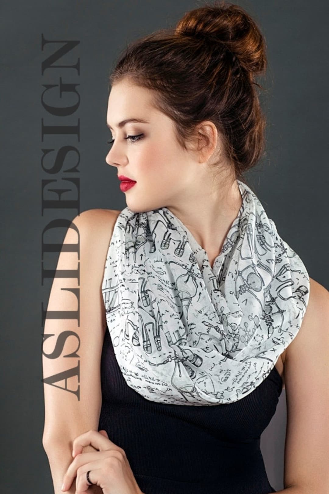 Scientist Gift Science Infinity Scarf Chemistry Scarf Formula Geek ...