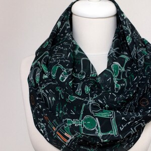 Science Gift Black Science Infinity Scarf Chemistry Scarf Formulas Geek ...