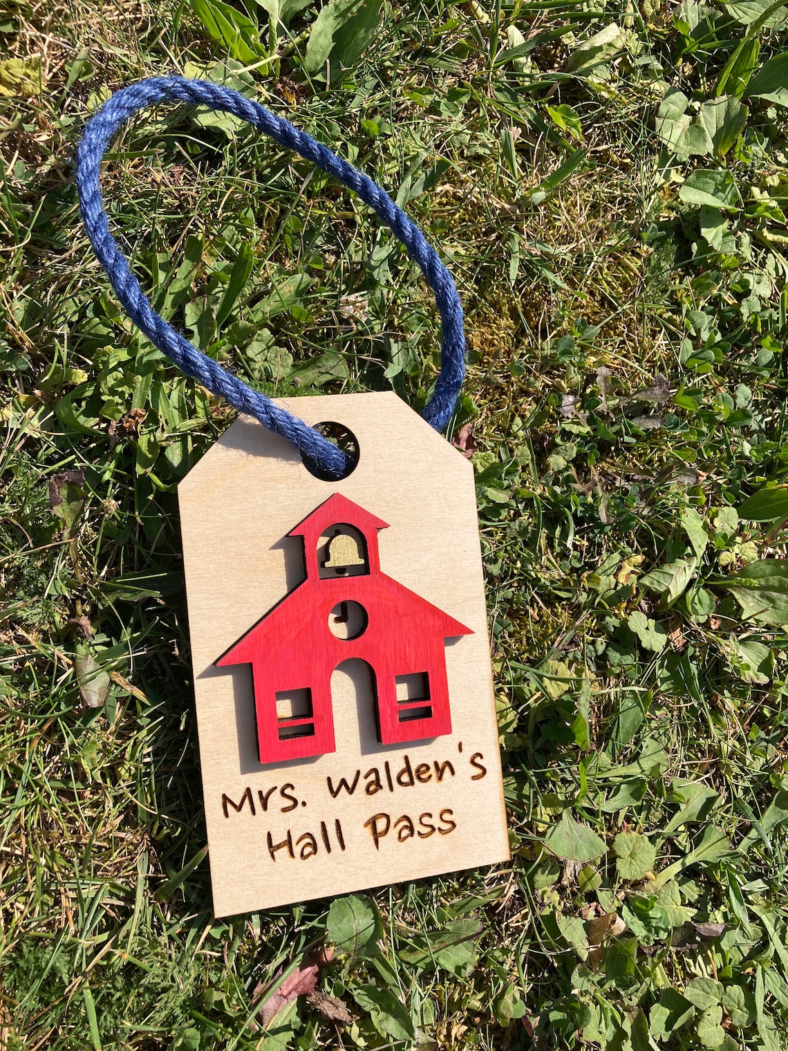 Custom Classroom Hall Passes School Hall Pass Wooden | Etsy