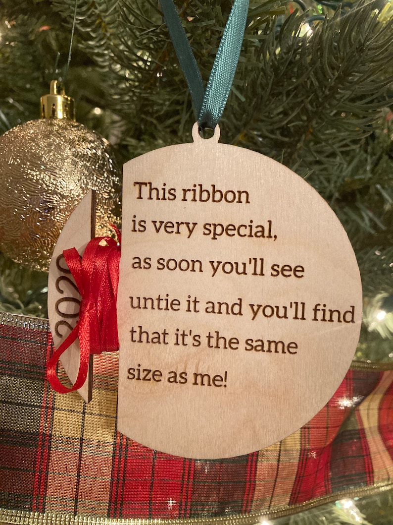 Personalized Height Memory Ornament ribbon Measurement - Etsy