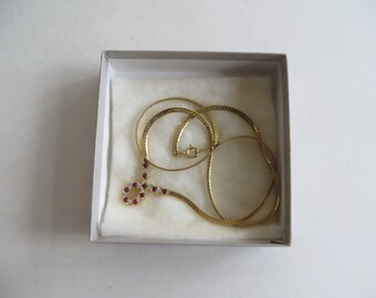 Avon Ruby Necklace - Etsy