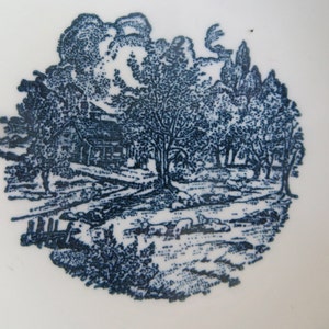 Taylor Smith Taylor Currier and Ives Blue Dishes 15 Pieces - Etsy