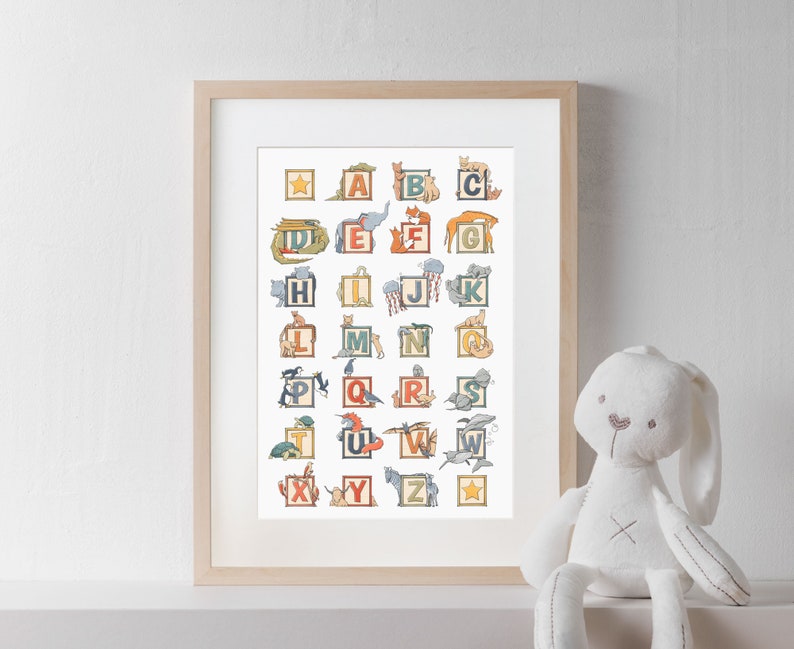 Animal Alphabet Blocks: A Playful and Educational Digital Download ...