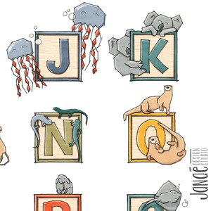 Animal Alphabet Blocks: A Playful and Educational Digital Download ...