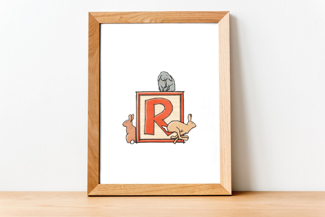 R is for Rabbits - Digital Download Artwork - Etsy