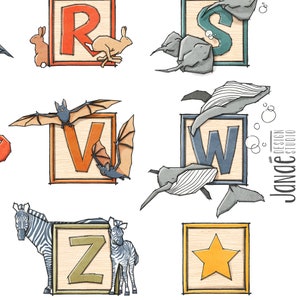 Animal Alphabet Blocks: A Playful and Educational Digital Download ...