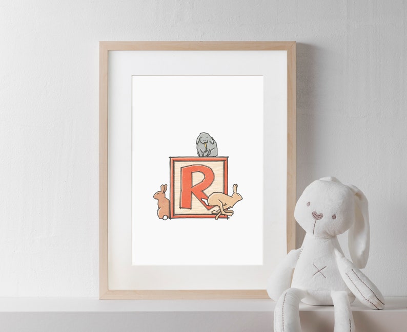 R is for Rabbits Digital Download Artwork - Etsy