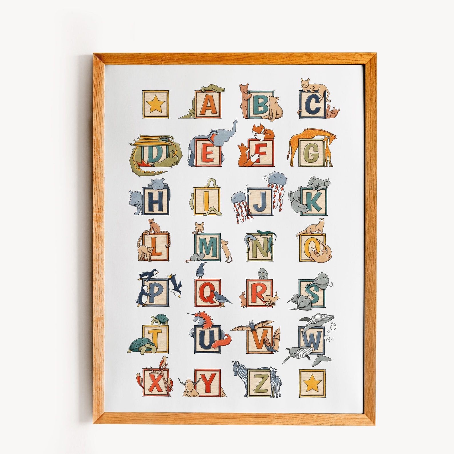Animal Alphabet Blocks: A Playful and Educational Digital Download ...