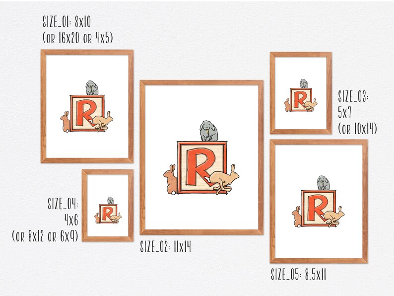 R is for Rabbits Digital Download Artwork - Etsy